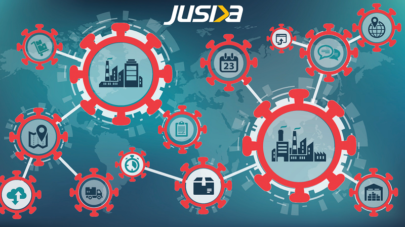 Jusda: logistics solutions provider with a vast network spanning the globe.